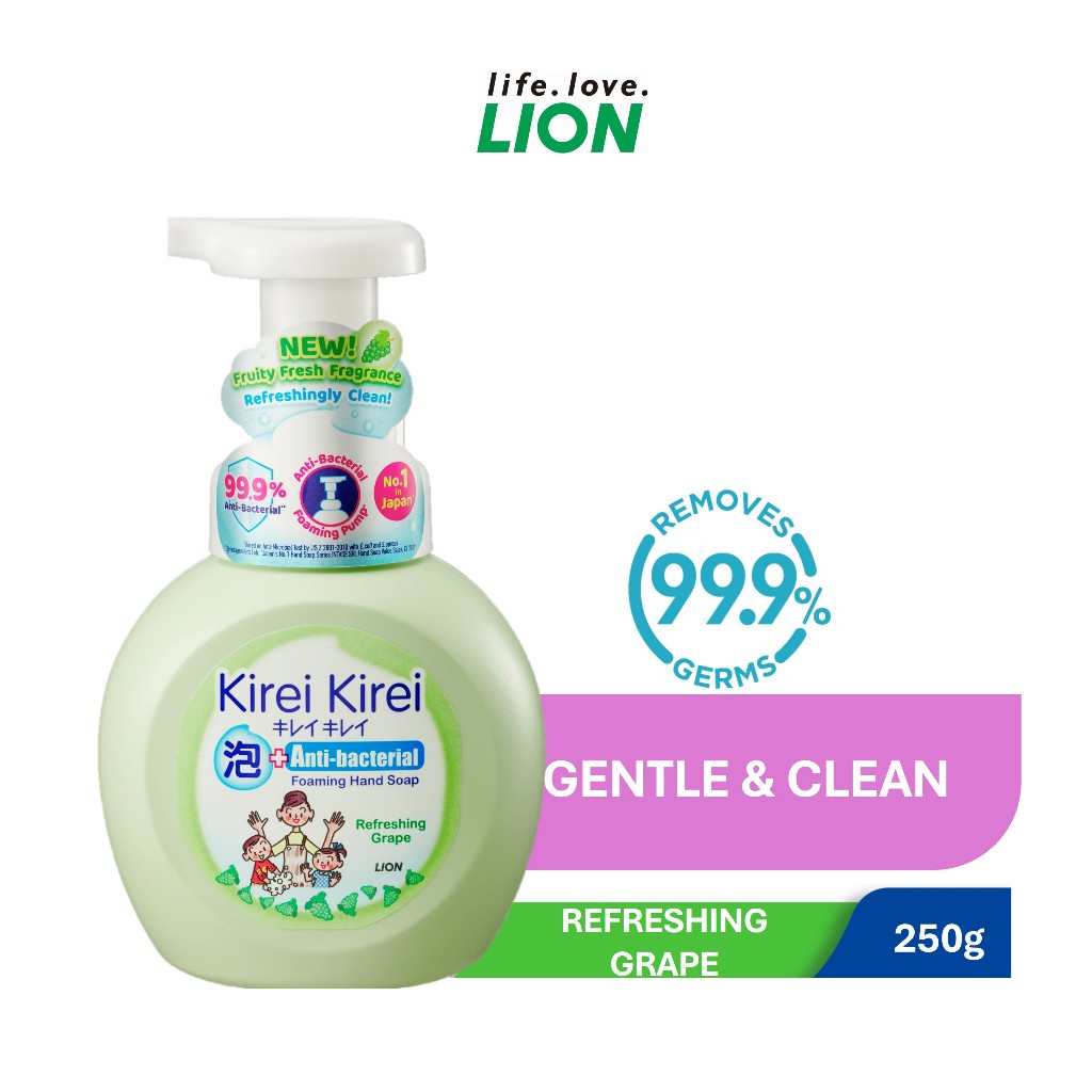 Kirei Kirei Antibacterial Foaming Hand Wash Refreshing Grape 250ml ...