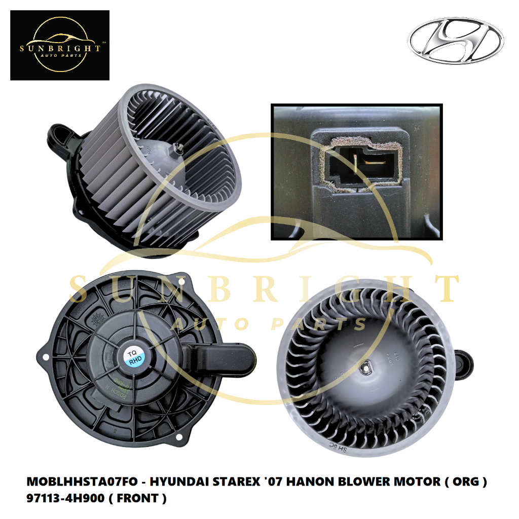 HYUNDAI STAREX '07 HANON BLOWER MOTOR ( ORG ) 97113-4H900 ( FRONT ...