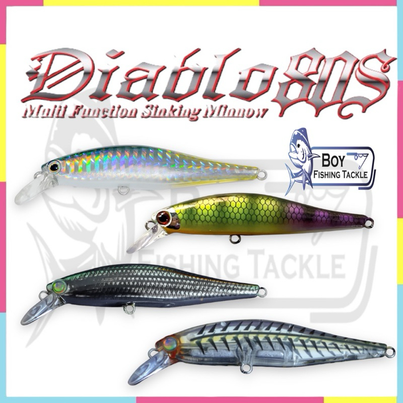 SENSES DIABLO 80S multifuntion sinking minnow 80mm 13.5g sinking type ...