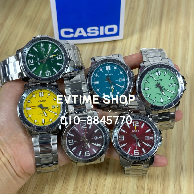 100% ORIGINAL CASIO MEN ANALOG MTP-VD01D-3B / MTP-VD01D-3E1 / MTP-VD01D ...