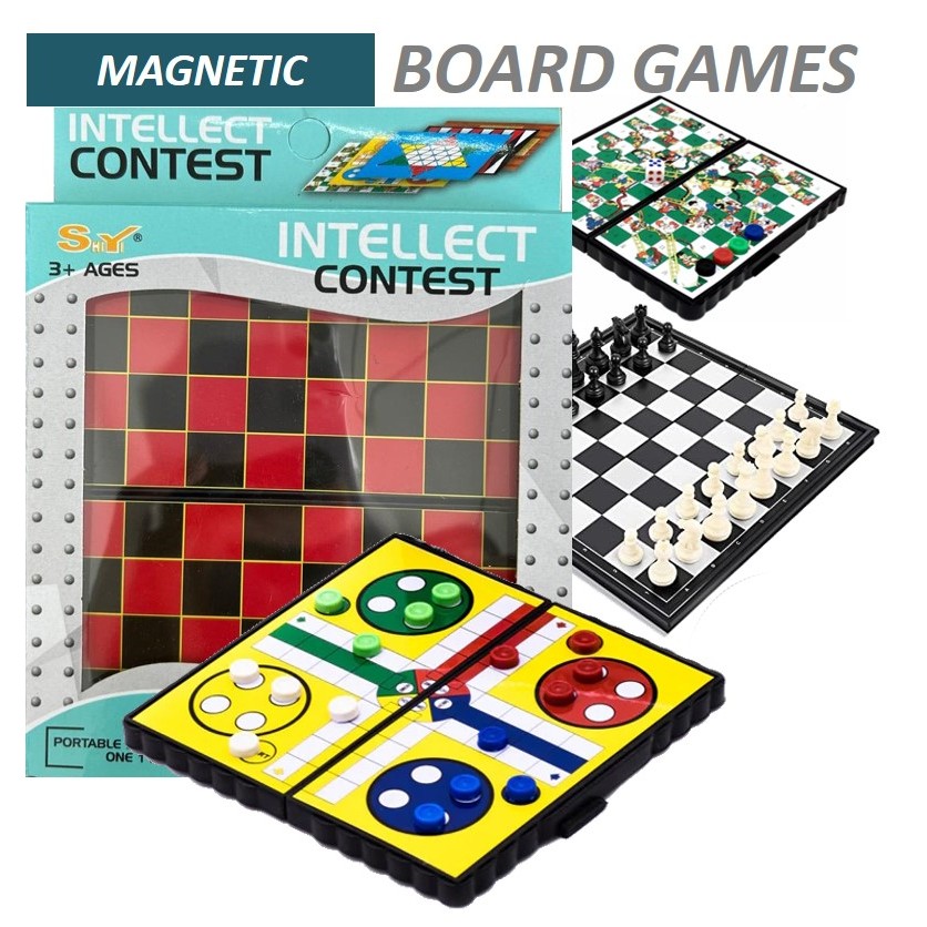 Portable Magnetic Pocket Board Game Foldable I Chess Game, Ludo Game ...