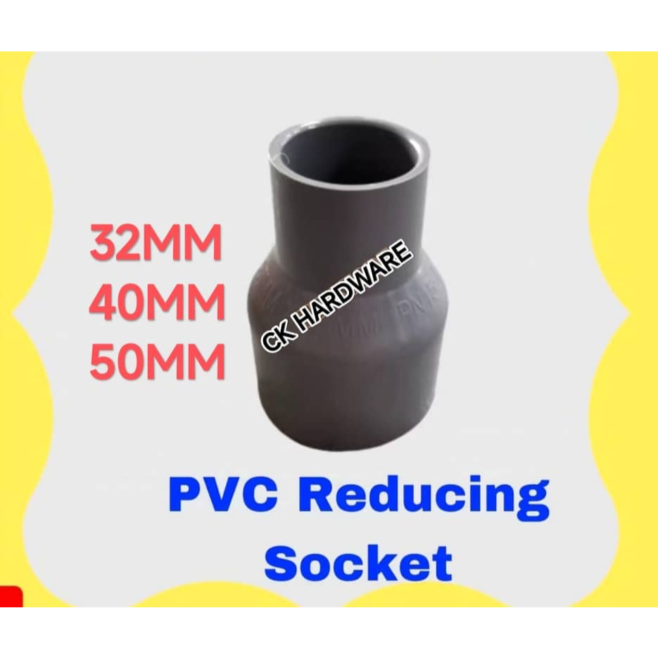 PVC Reducing Socket Grey Fitting PVC Reducer Socket R.Socket 32mm 40mm 50mm - Paip Kelabu Air ...