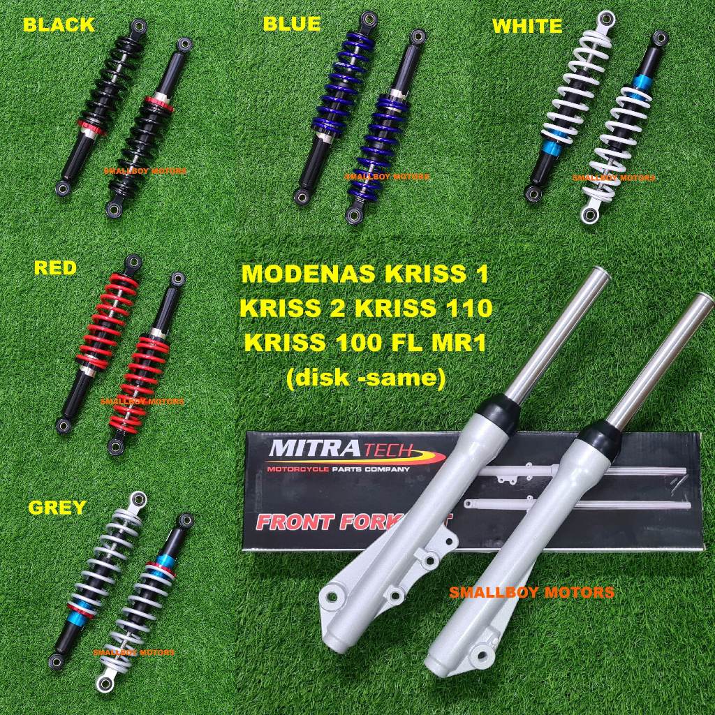 MODENAS KRISS 1 2 110 120 100 FL MR1 DISC FRONT REAR MONOSHOCK ABSORBER 330MM MONO FORK DEPAN ...