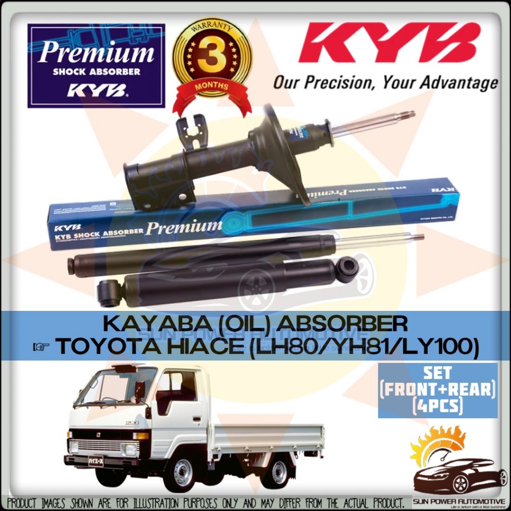 KAYABA KYB PREMIUM Toyota Hiace LH80 / YH81 / LY100 OiL Shock Strut ...
