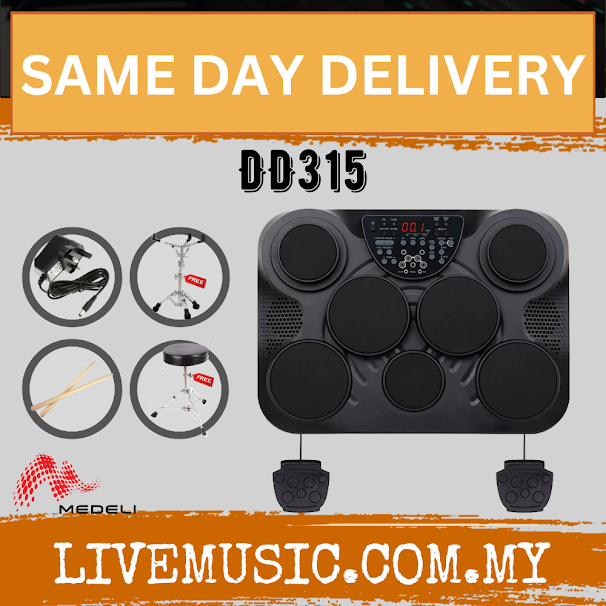 *SAME DAY DELIVERY* Medeli DD315 - Portable Digital Drum (DD-315 ...