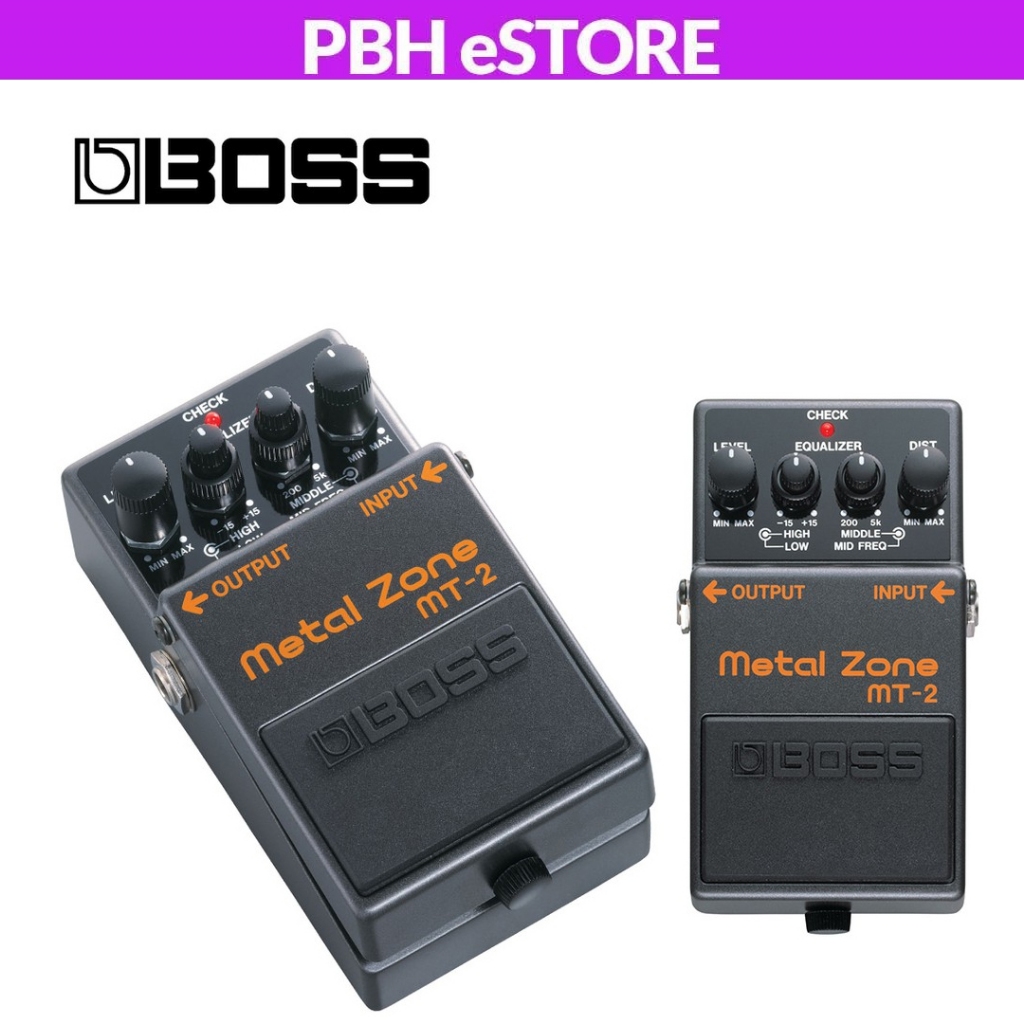 Boss Metal Zone Distortion Electric Guitar Effect Pedal MT-2 MT2 ...