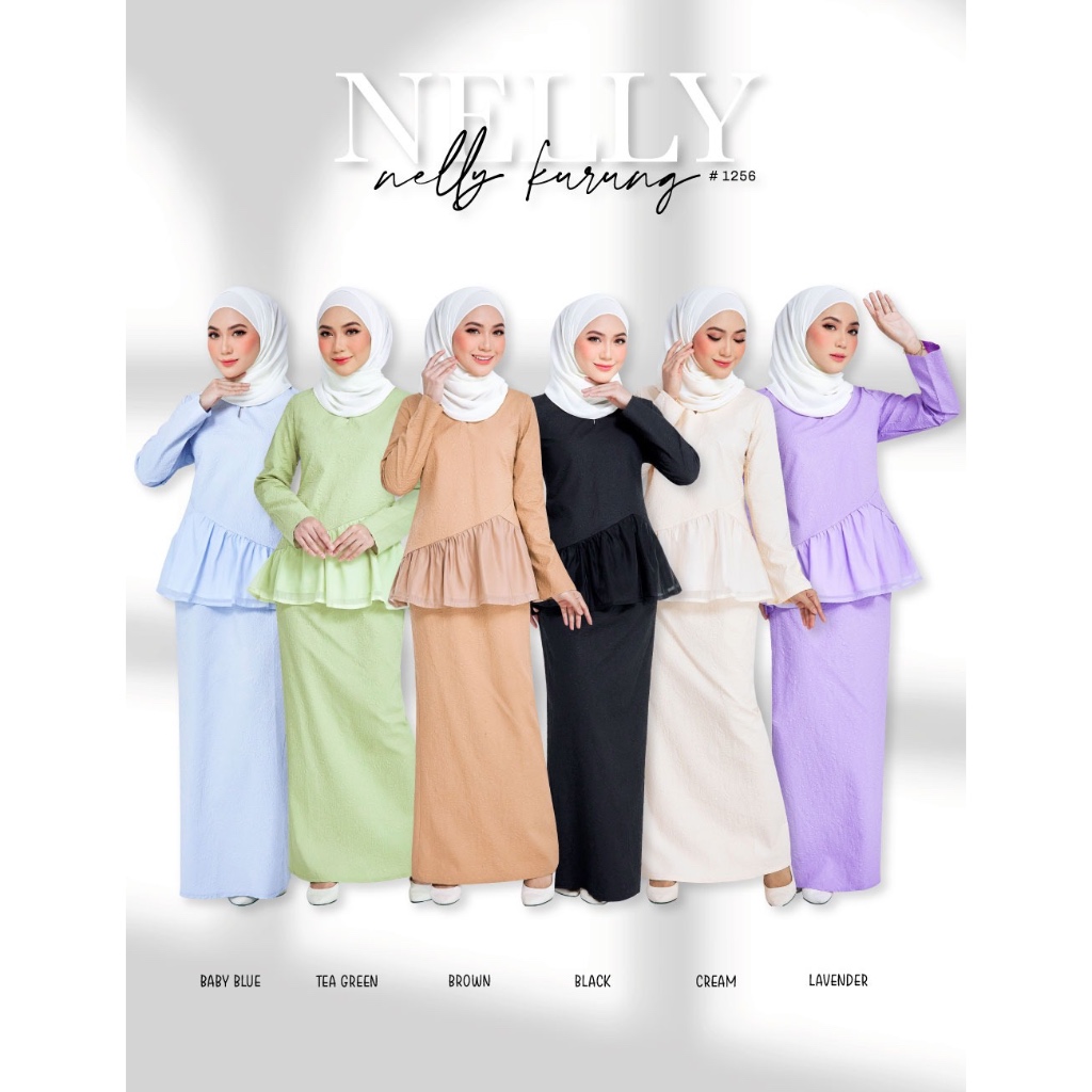 CHIC CHOC | NELLY KURUNG MODERN 1256 | BAJU RAYA KURUNG BROCADE BAJU ...