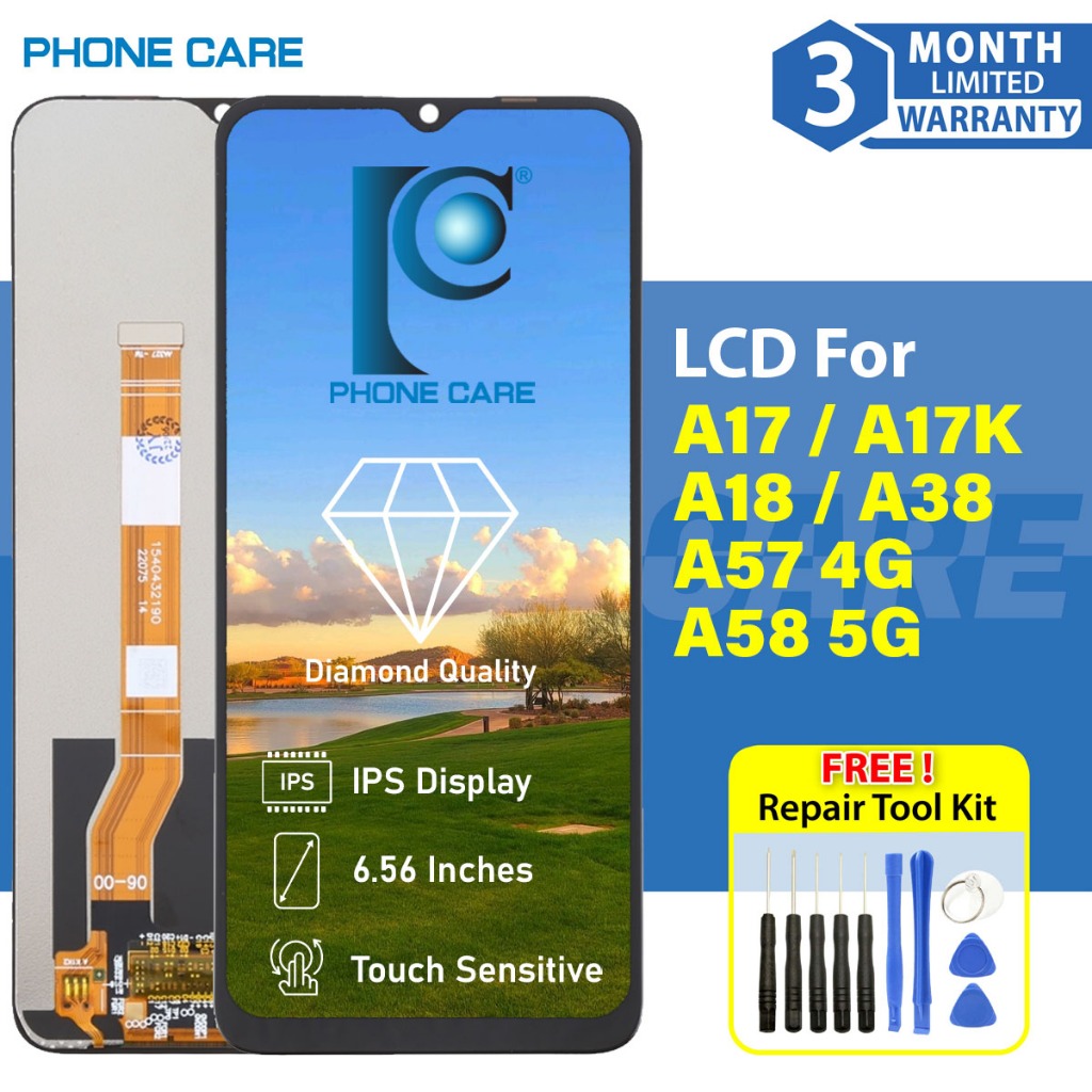 COMPATIBLE FOR Oppo A17 CPH2477 / A17K / A58 / A18 CPH2591 / A38 ...