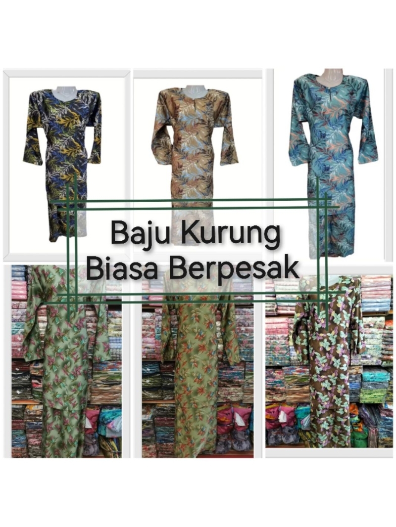 GKIJ [6]Baju Kurung Pesak Kain Susun Tepi Corak Batik dan lain-lain ...