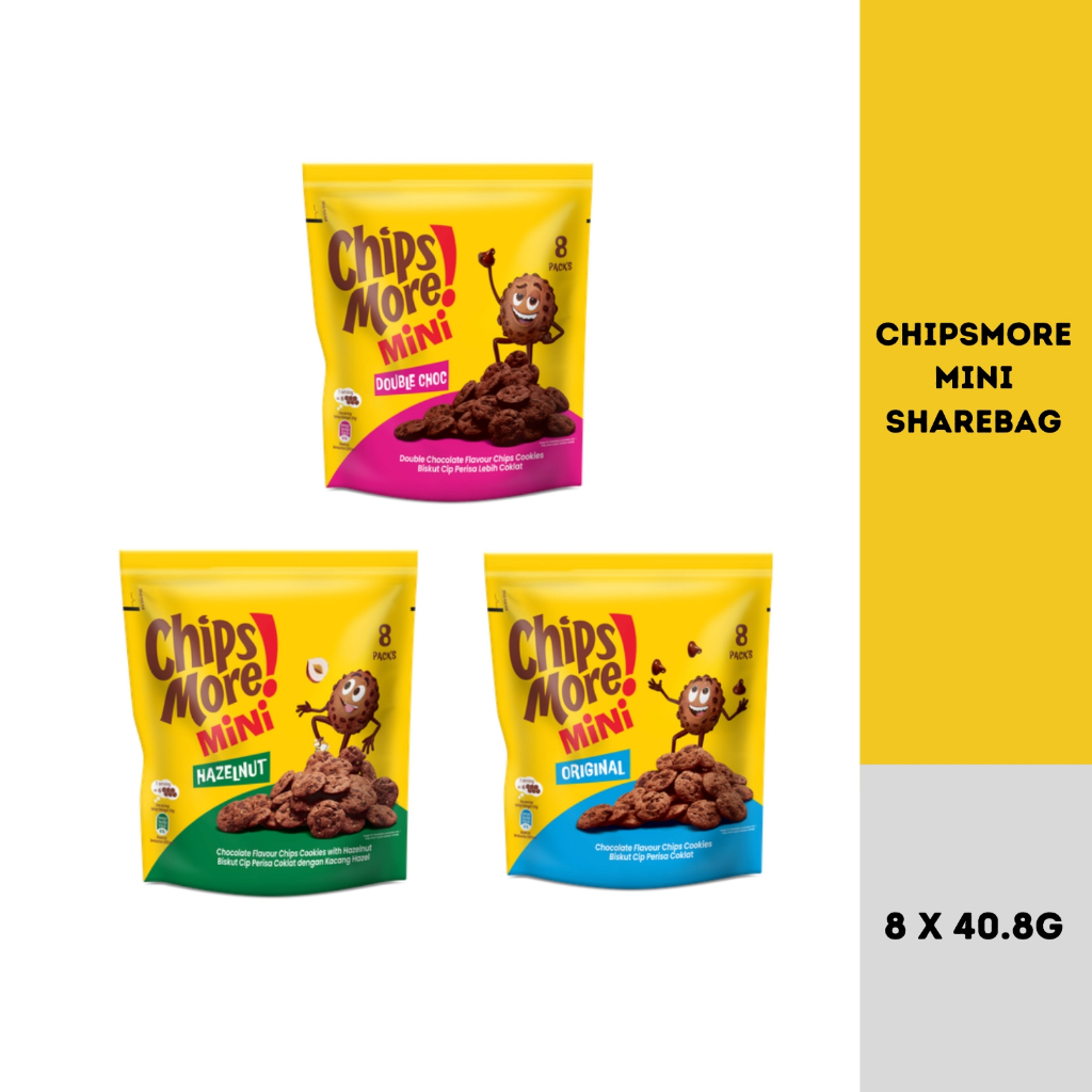 Mini Chipsmore Value Pack 6+2 Original / Double Choco / Hazelnut ...