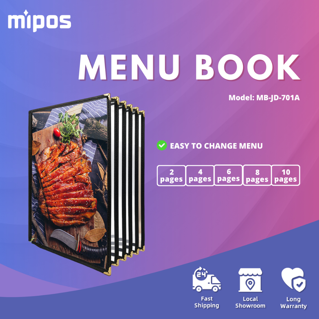 Menu Book A4 Transparent Clear Menu Cover | Restaurant Cafe Menu Book ...