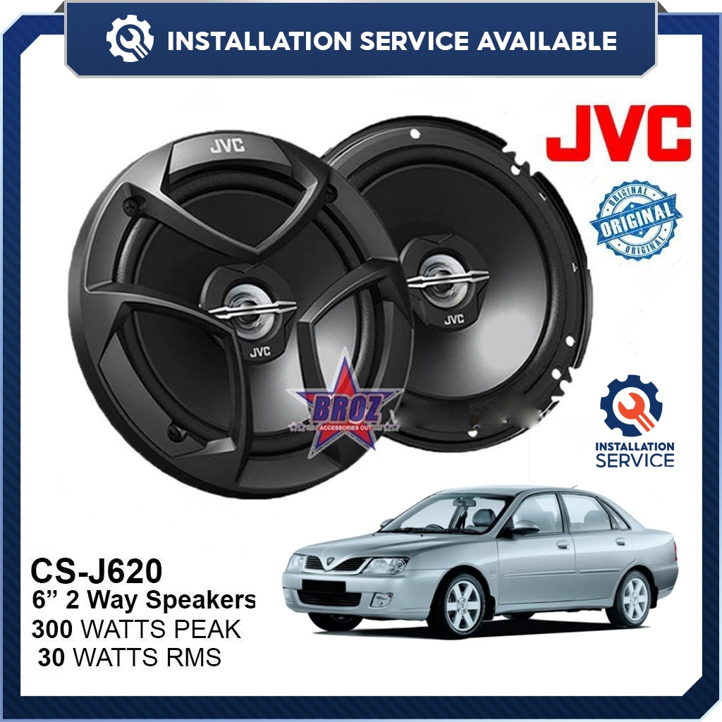 [Installation Available] Proton Waja Rear JVC CS-J620 300W 6.5 inch" 2-Way Car Speaker Kereta ...