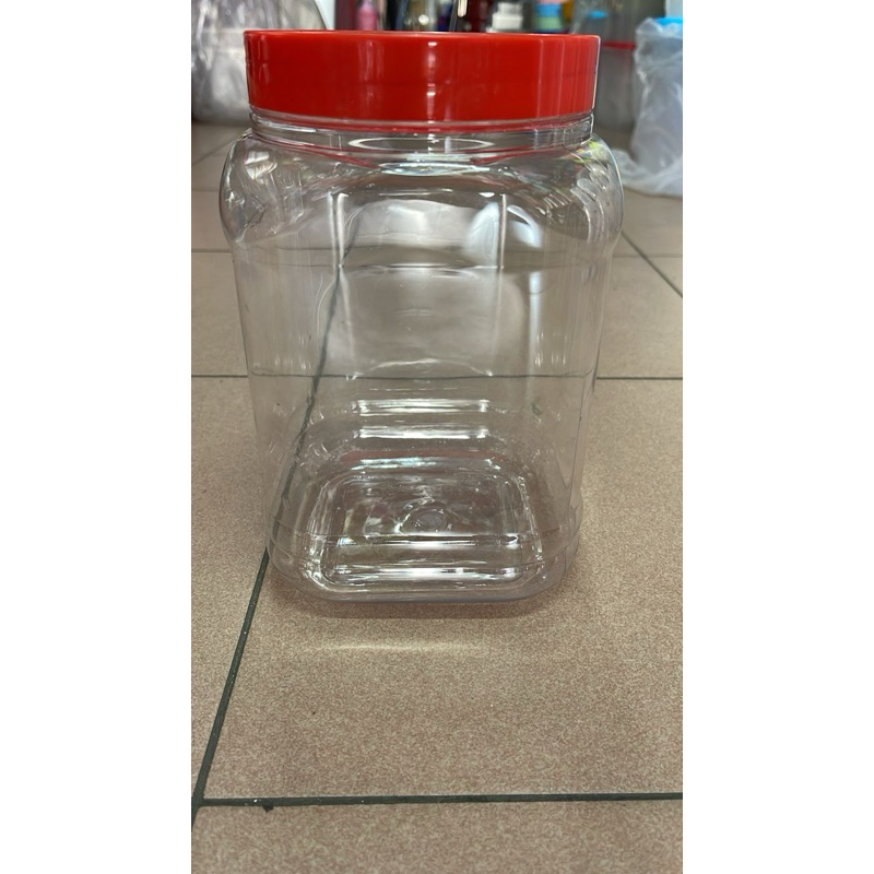 Balang Kuih Raya - 2500ml PET Container [ 1set ] YFP 3331 Bekas Kuih Cookie Jar Plastik Kosong ...