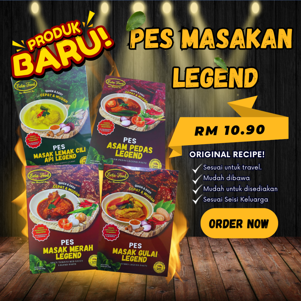 (PRODUK BARU) PES MASAKAN INSTANT LEGEND | Shopee Malaysia