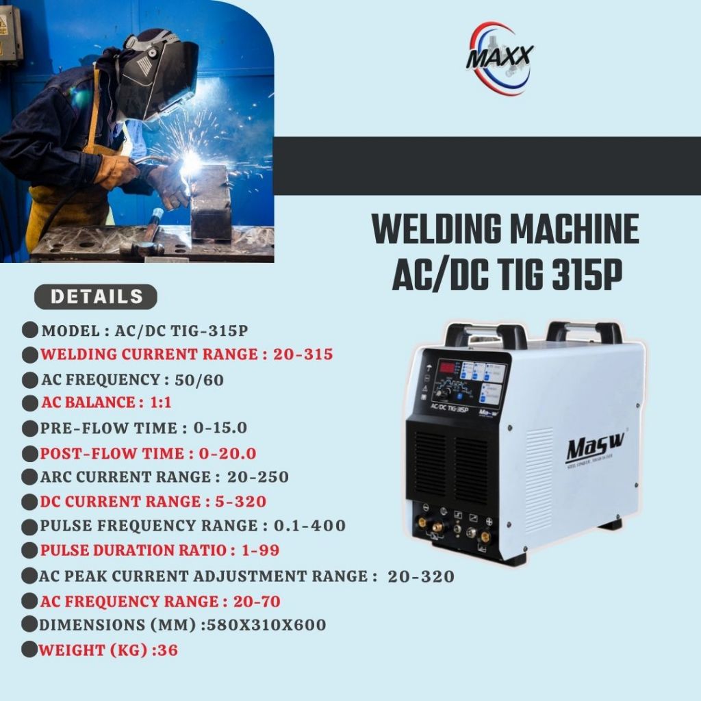 AC/DC TIG 315P WELDING MACHINE (MASW) | Shopee Malaysia