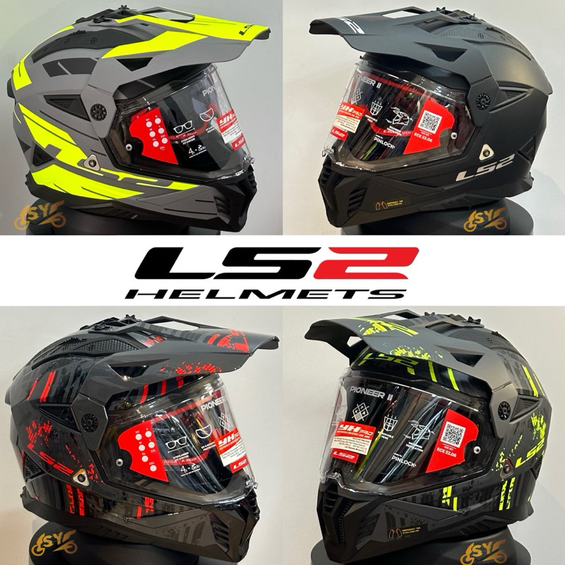 LS2 MX702 Pioneer II Adventure Helmet (Double Visor) | Shopee Malaysia