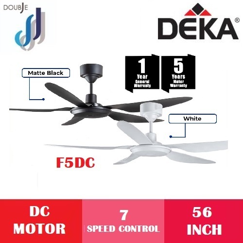 Deka KRONOS (56 Inch / 46 Inch) DC Ceiling Fan 14-Speed Remote Control ...
