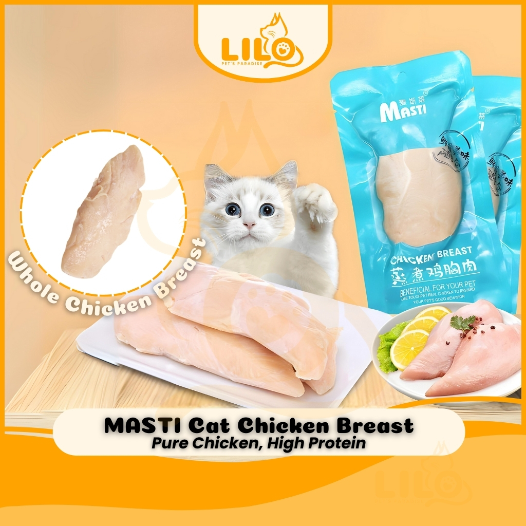 MASTI Chicken Breast for Cat Chicken Breast Cat Food Pet Snack Treat ...