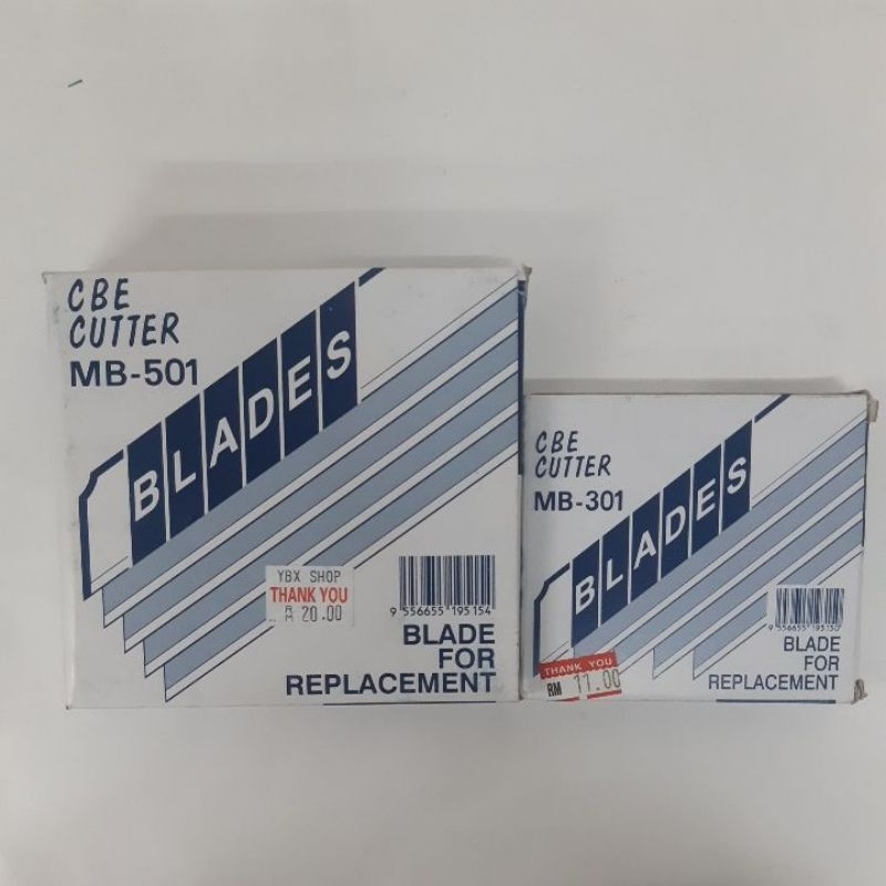 CBE PISAU / CUTTER BLADES 1 BOX ( 10 5PCS ) 5x10 | Shopee Malaysia