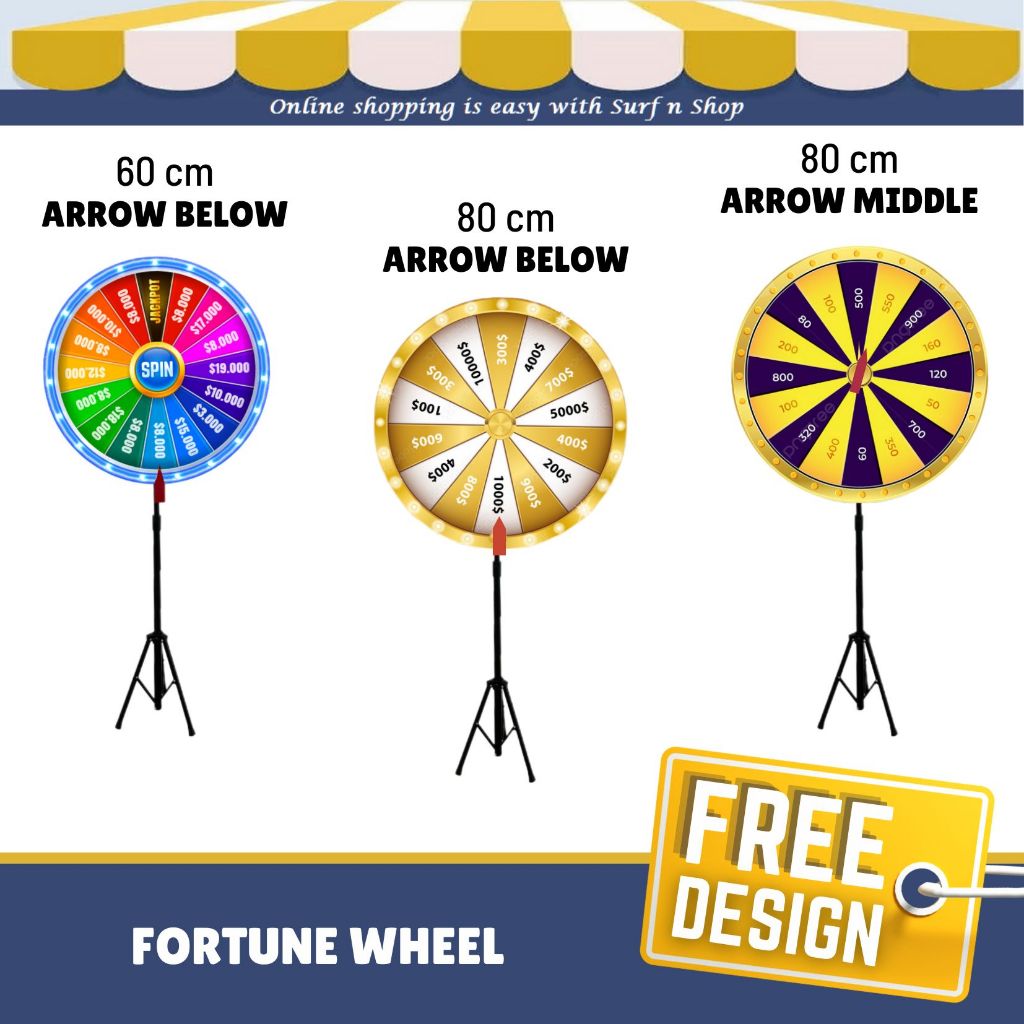 Fortune Wheel / Wheel of Fortune / Roda Impian / Lucky Draw Wheel 幸运转盘 ...
