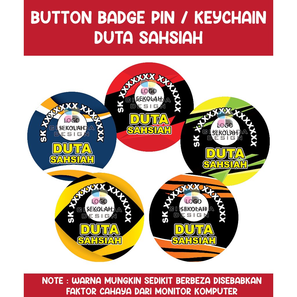 PRE-ORDER - BUTTON BADGE SAFETY PIN - DUTA SAHSIAH (FORMAL) | Shopee ...