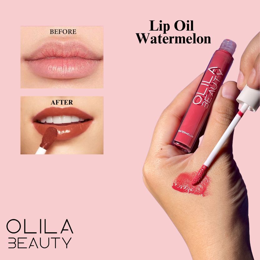 OLILA BEAUTY *WATERMELON* LIP FUEL LIP OIL LIP SERUM LIP TREATMENT WITH ARGAN OIL AND VEGAN ...
