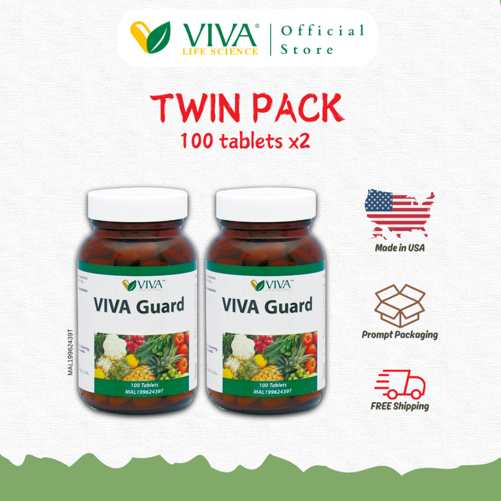 TWIN PACK - VIVA Guard (100 tablets x2) 卫宝片 | Shopee Malaysia