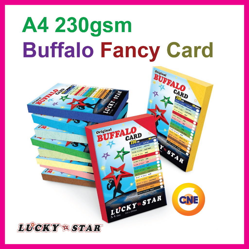 A4 230GSM BUFFALO CARD / colour paper 10'S PER PACK / COVER COLOUR FOR ...