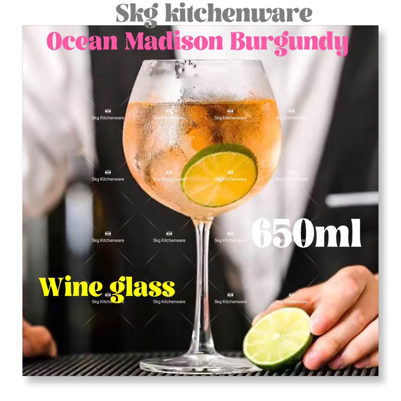 Ocean 015D22/650ml Madison Series Burgundy Wine Glass Red Wine Glass | Shopee Malaysia