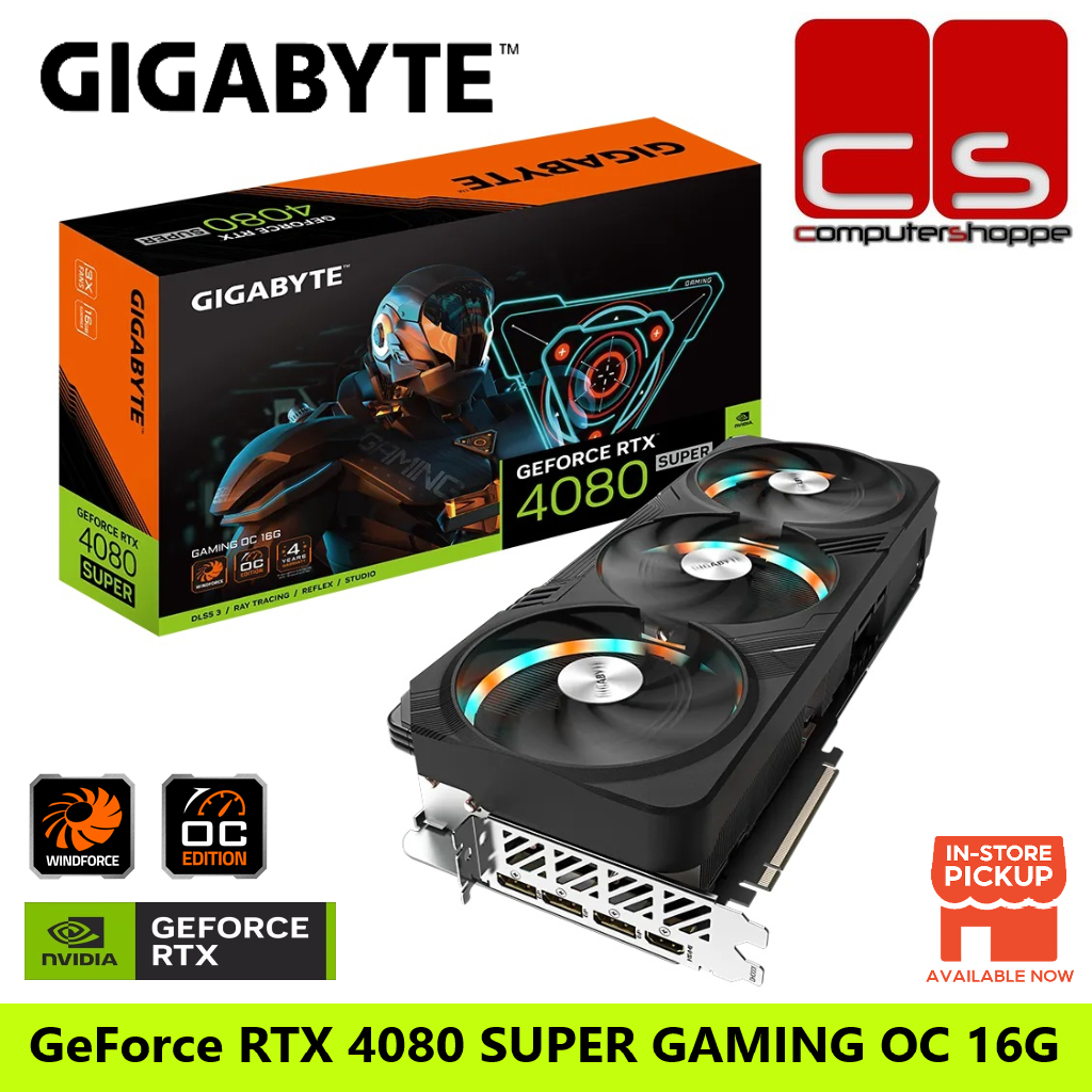Gigabyte GeForce RTX 4080 SUPER GAMING OC 16GB GDDR6X | Shopee Malaysia