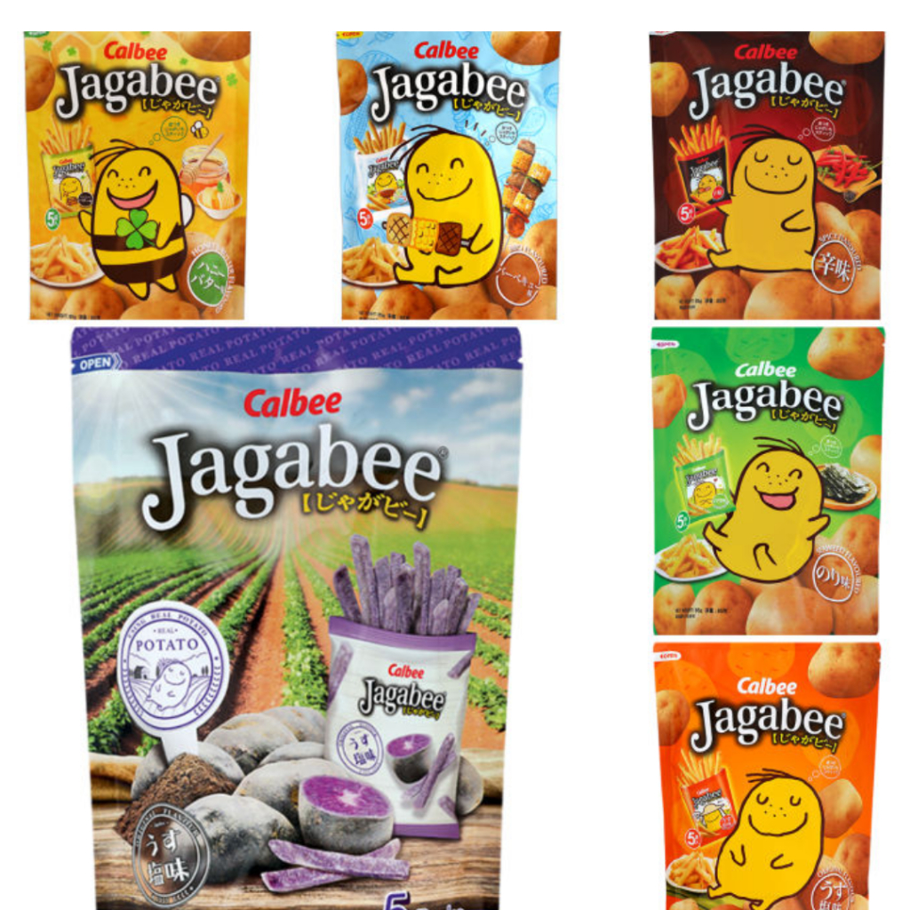 Calbee Jagabee Potato Sticks from Hong Kong [ Barbecue / Honey & Butter / Original / Purple ...
