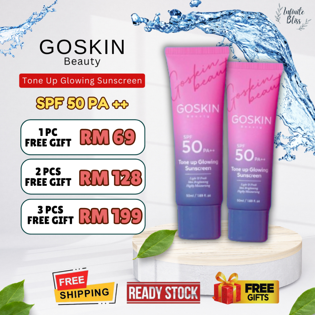 GOSKIN TONE UP SUNSCREEN SPF 50 PA++- ORIGINAL HQ | Shopee Malaysia