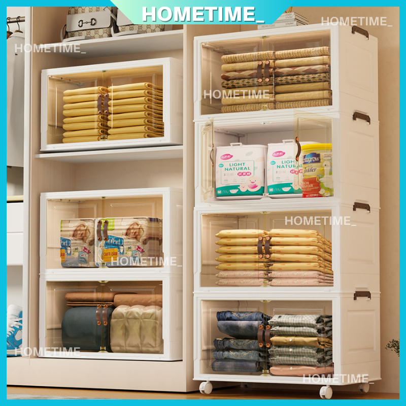 Storage Box Foldable Cabinet Storage Stackable Storage Box Clothes ...
