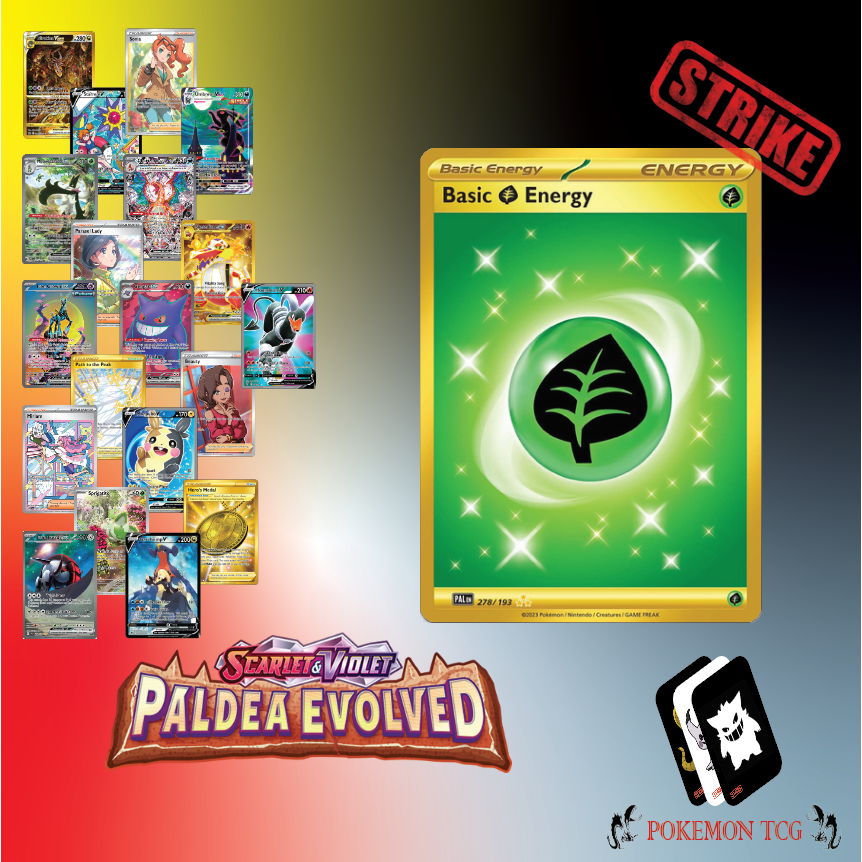 Grass Energy 278/193 Gold Paldea Evolved SV02 PTCG | Shopee Malaysia