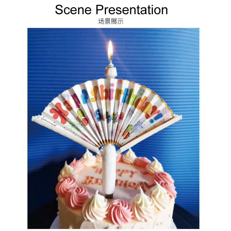 Creative Surprise Fan Birthday Candle 🕯️, Funny Party Happy Birthday ...
