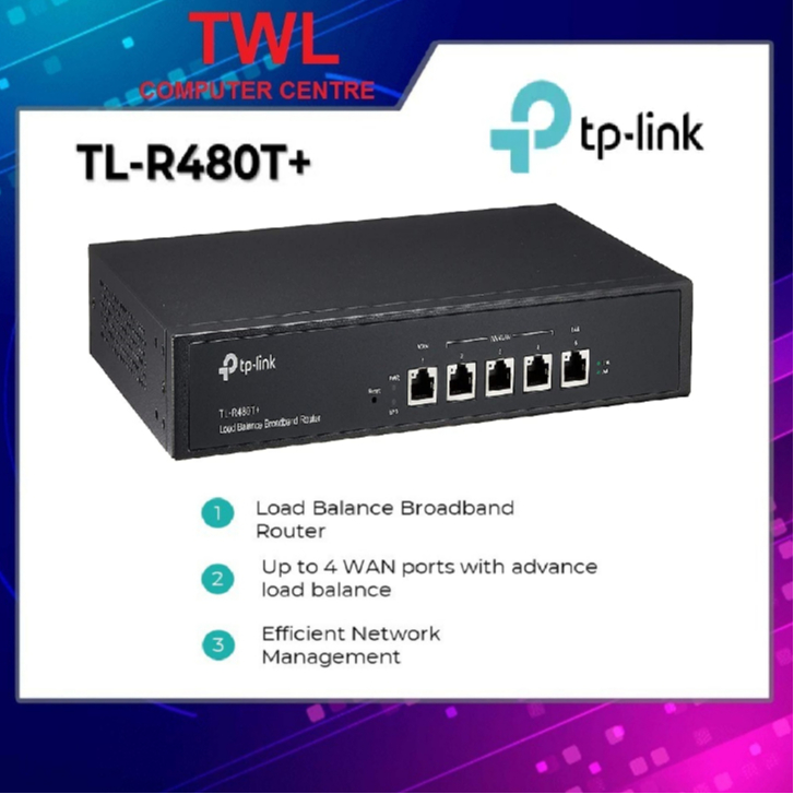 TP-link TL-R480T+ Load Balance Broadband Router(1Y Warranty) | Shopee ...