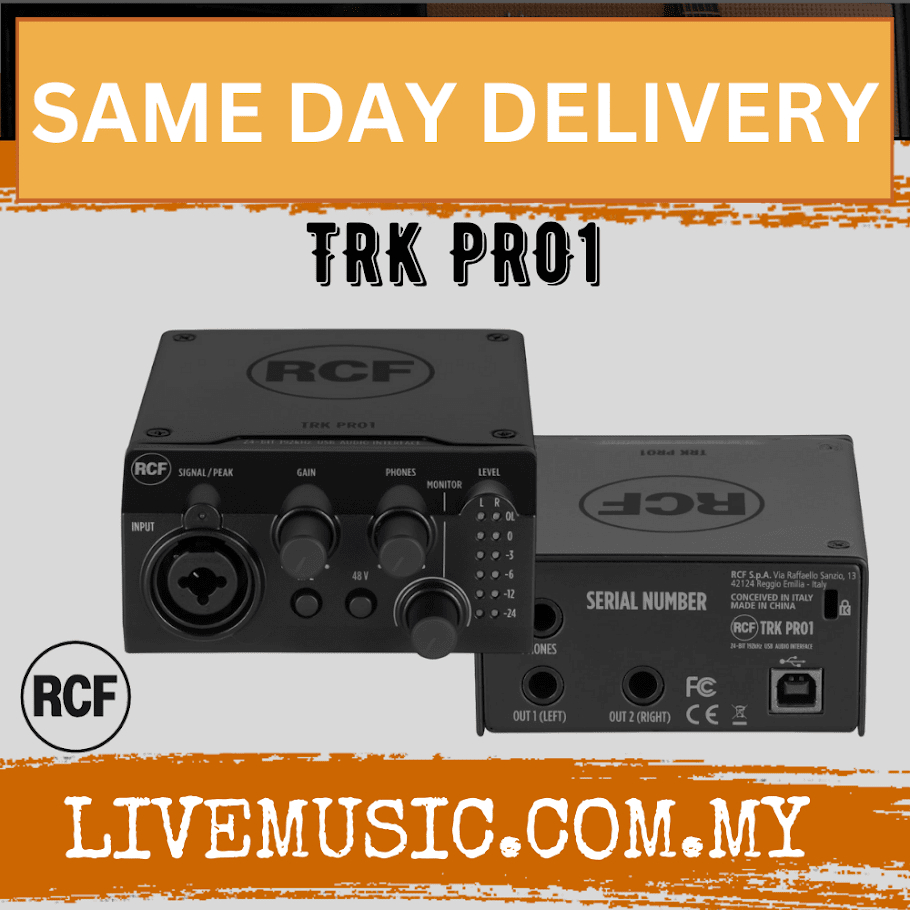 Rcf TRK PRO1 24-bit 192khz Usb Audio Interface ( TRKPRO1 / TRK-PRO1 ...