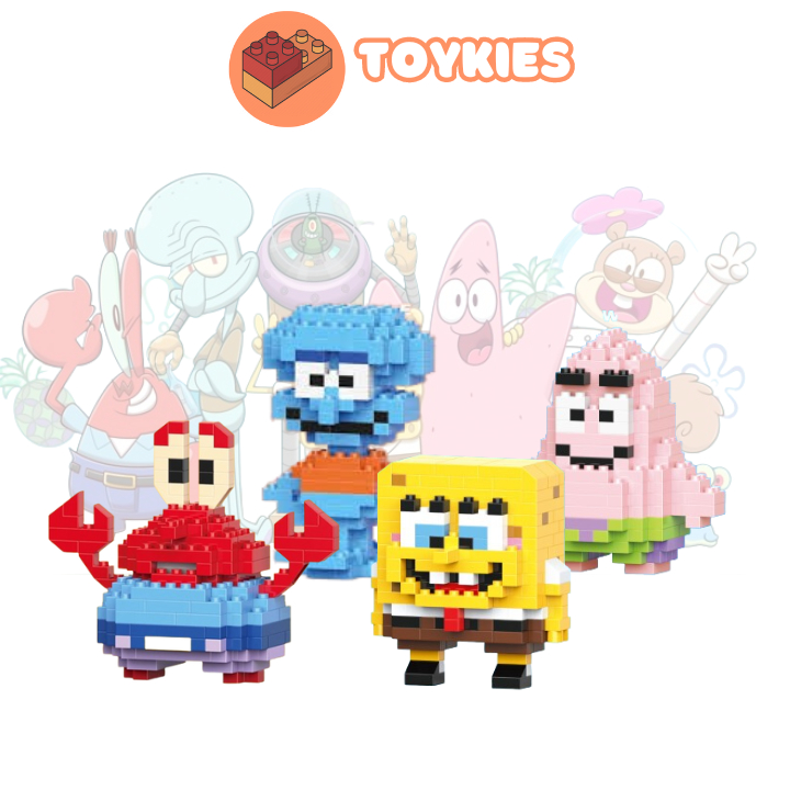 Bricks Building Lego Spongebob Series Octopus/ Crab Boss/ Spongebob ...