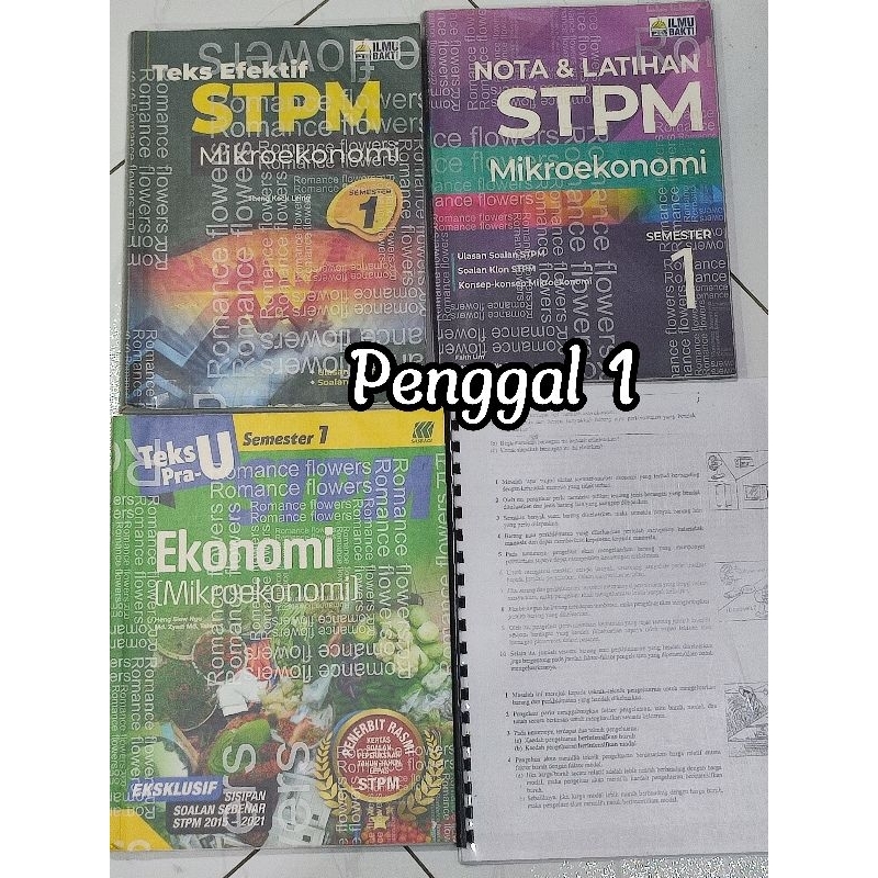 BUKU RUJUKAN/LATIHAN 📚 STPM🎓EKONOMI🔖REFERENCE/EXERCISE BOOK 📚 STPM🎓 ...