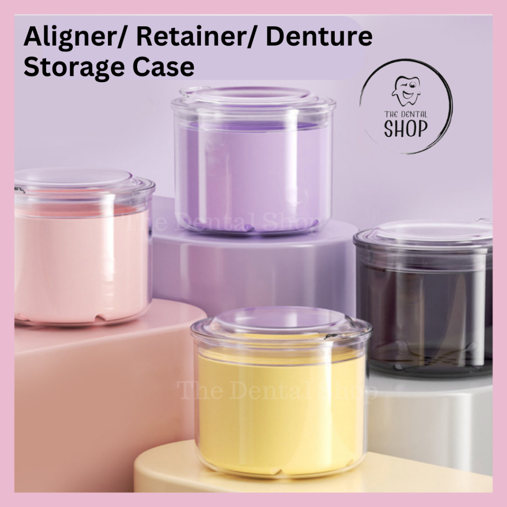 Ready Stocks】Premium Candy Colour Retainer Denture Aligner Soaking ...