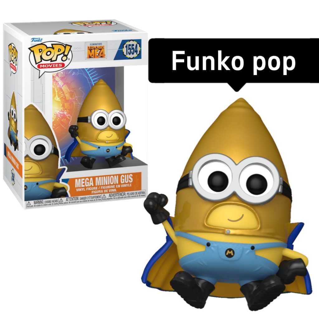 Original Funko Pop! Movies Despicable ME4 1554 Mega Minion Gus ...