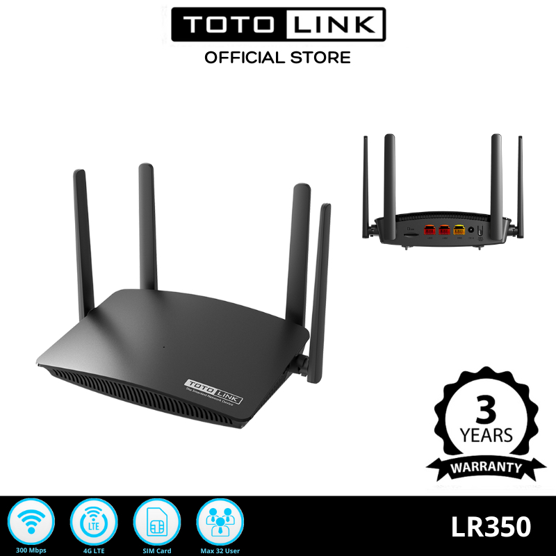 Totolink LR350 300Mbps Wireless 4G LTE Router | Shopee Malaysia