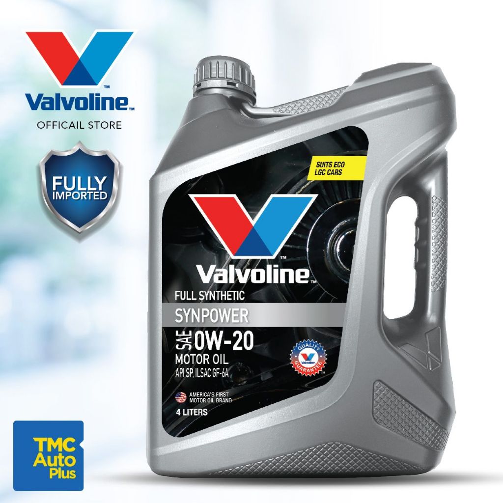 VALVOLINE SYNPOWER FULLY SYNTHETIC 0W20 API SP ENGINE OIL | Shopee Malaysia