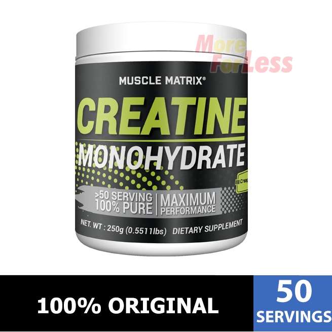 Muscle Matrix Creatine Monohydrate 250g 50 Servings (Ready Stocks ...