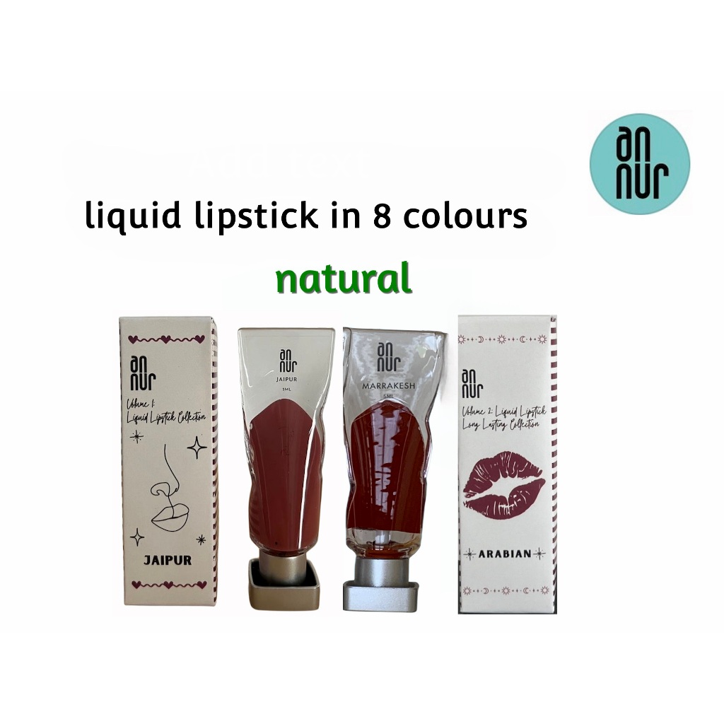 ANNUR Natural Liquid Lipstick in 8 Colours | Shopee Malaysia