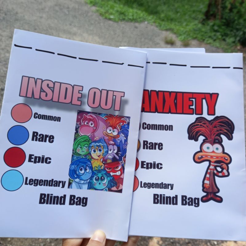 Inside Out Blind Bag squishy paper Bag emotion | Shopee Malaysia