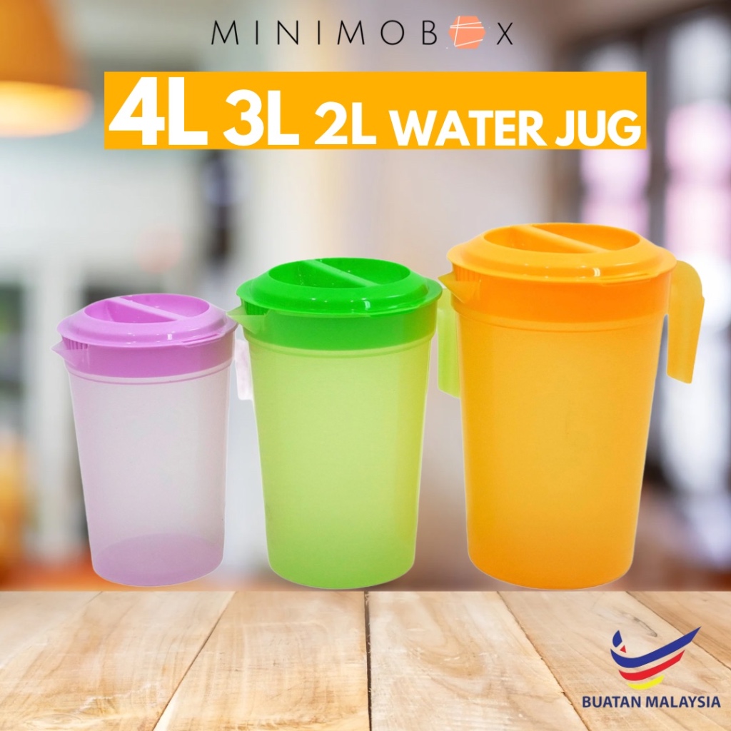 Plastic Water Jug 2Litres 3Litres 4 Litres Jag Air Plastik Juice ...