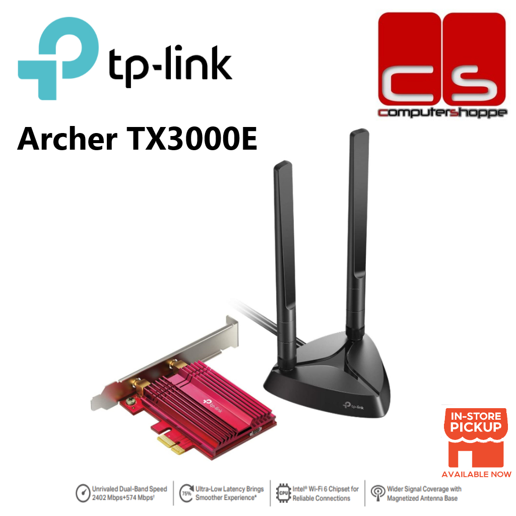 TP-Link Archer TX3000E AX3000 Wi-Fi 6 Bluetooth 5.2 PCIe Adapter ...