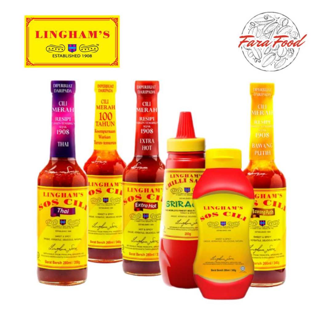 Sauce Sos Cili Chili Sriracha Thai Halal Sweet Ginger Spicy Lingam ...