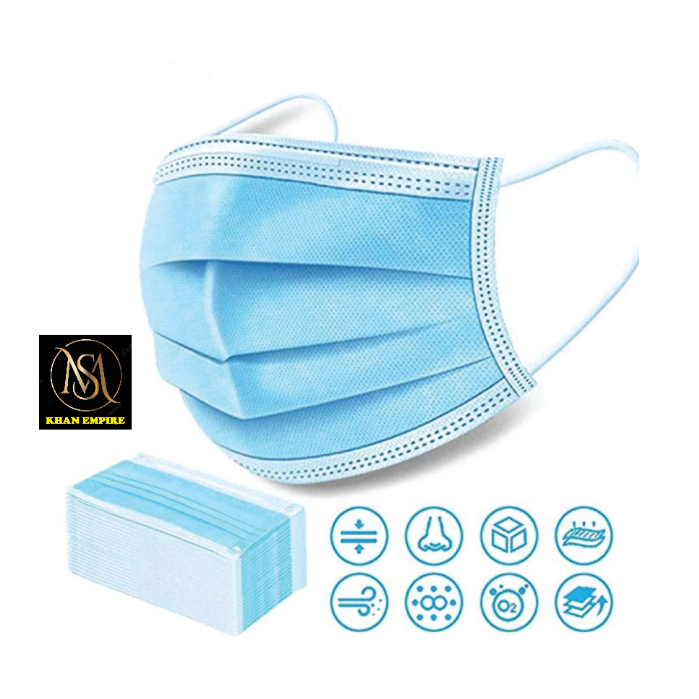 EARLOOP FACE MASK BLUE WITH BOX(50PCS) | Shopee Malaysia